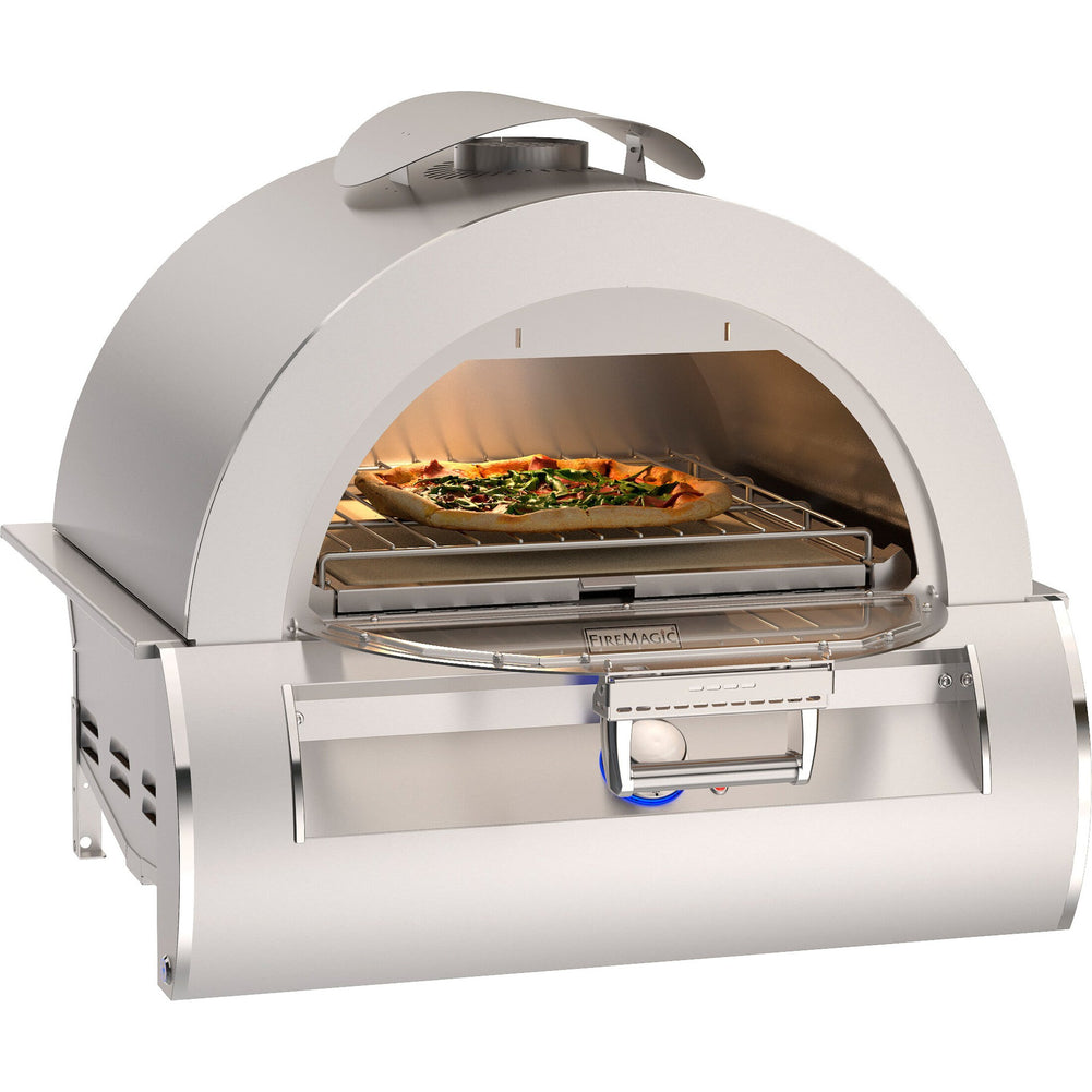 Fire Magic 34 Inch Built-In Outdoor Gas Pizza Oven with 36,000 BTUs ...