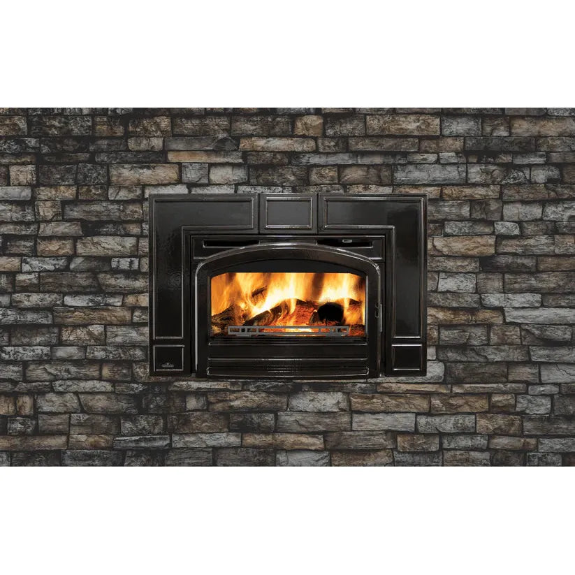 Napoleon Timberwolf Wood Fireplace Insert, Cast Iron Surround and Door ...